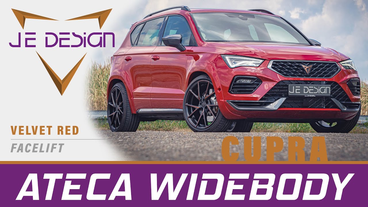 JE DESIGN Umbau - Cupra Ateca Widebody in Velvet Red mit Tieferlegung ...