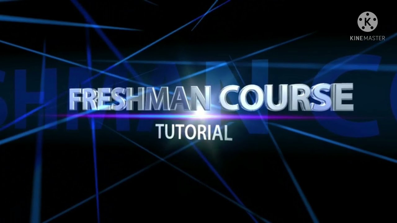 Freshman course tutorial by slide - YouTube