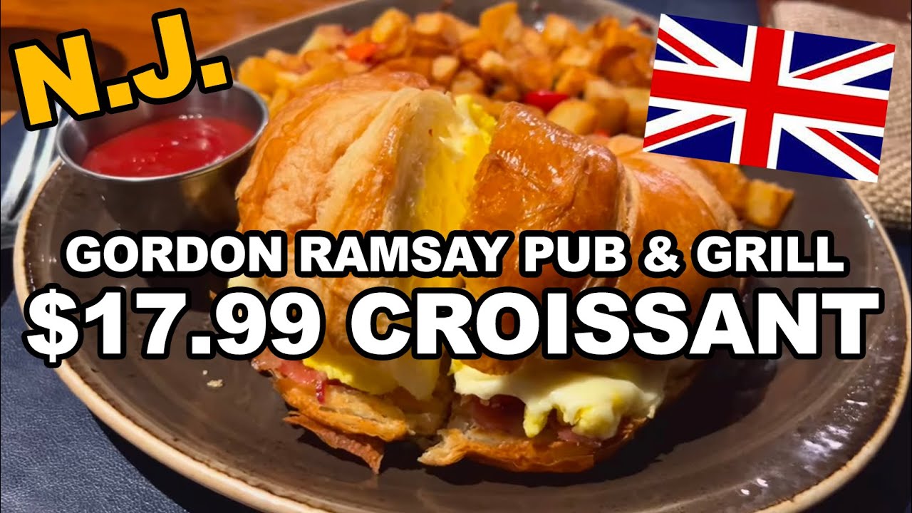 $17.99 Gordon Ramsay Breakfast Croissant BEC Sandwich! Pub and Grill ...