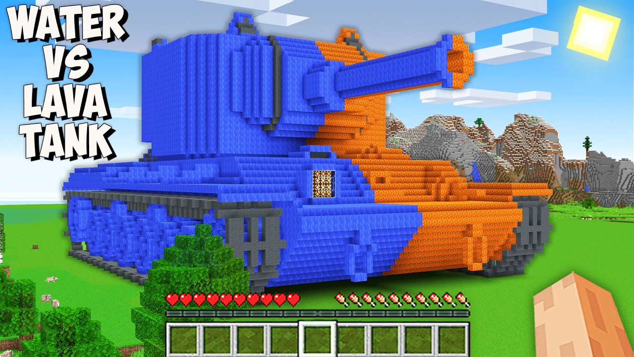 I found WATER vs LAVA TANK in Minecraft! This is THE BIGGEST LAVA TANK ...