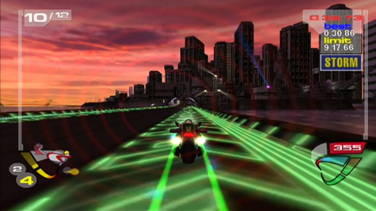 Xtreme G Racing III (XG3) - Muon Harbor 1250G Max Upgrades - YouTube