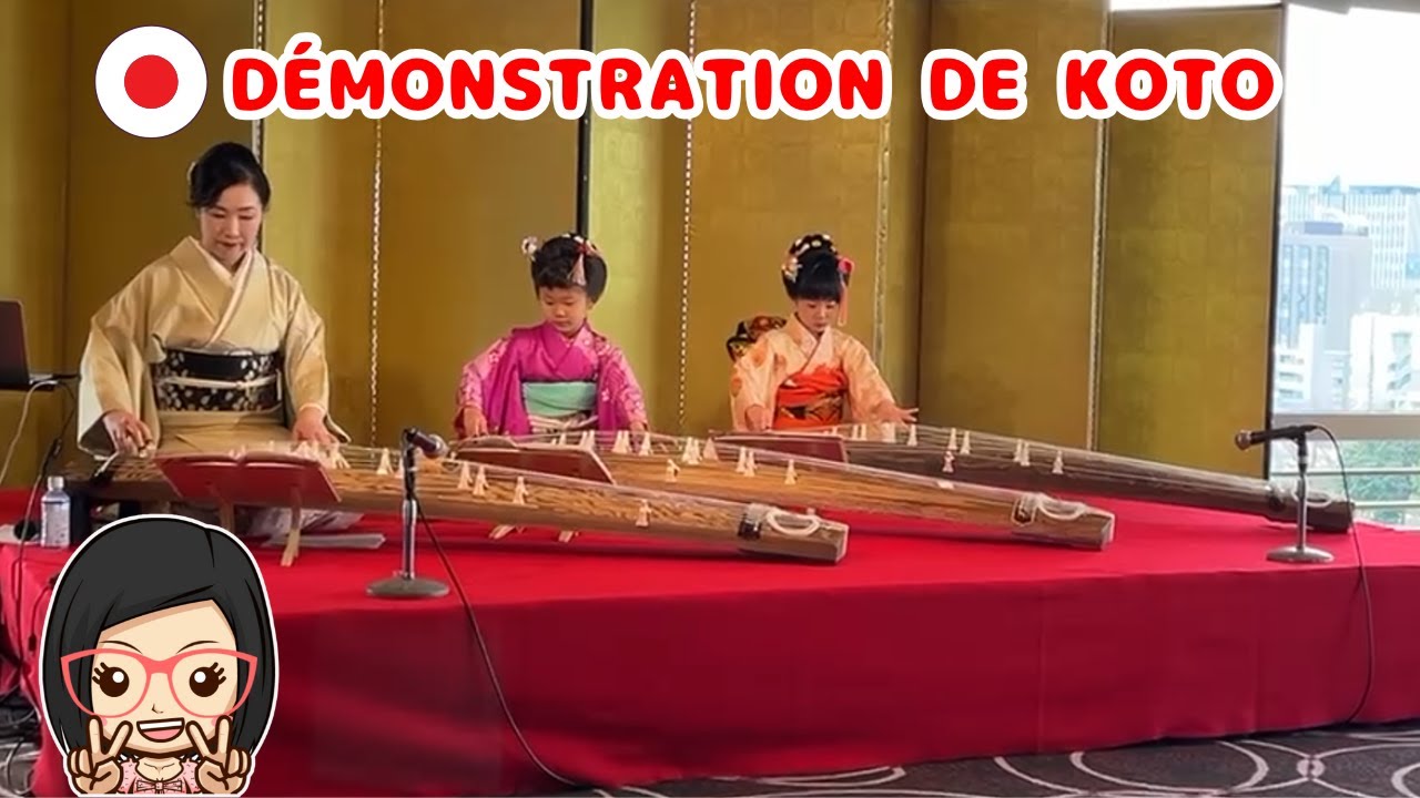 🔴DÉMONSTRATION DE KOTO, INSTRUMENT DE MUSIQUE TRADITIONNEL JAPONAIS À ...