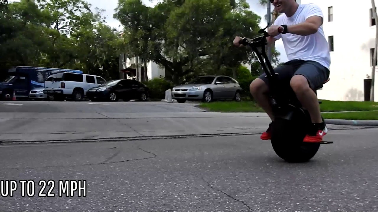 Uno Bolt: Worlds First E-Unicycle with Gyro Force Technology - YouTube