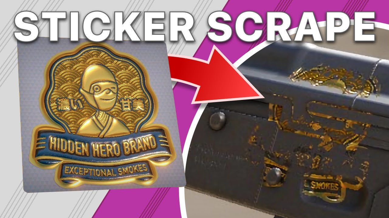 Hidden Hero (Foil) | Sticker Scrape Example - YouTube