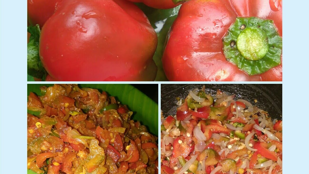 Yummy and spicy capsicum eat with chappthi - YouTube