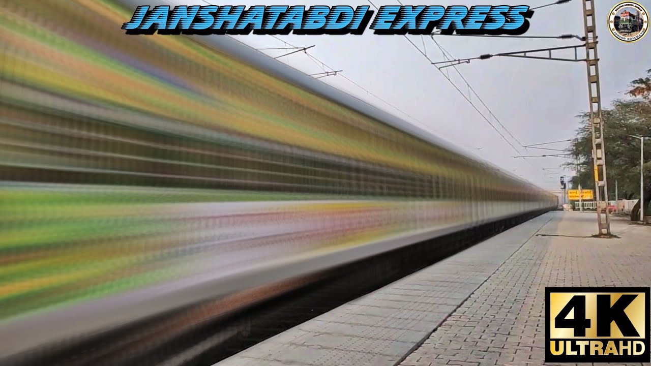 12066 Delhi Sarai Rohilla - Ajmer JANSHATABDI EXPRESS Past BDXT At High ...