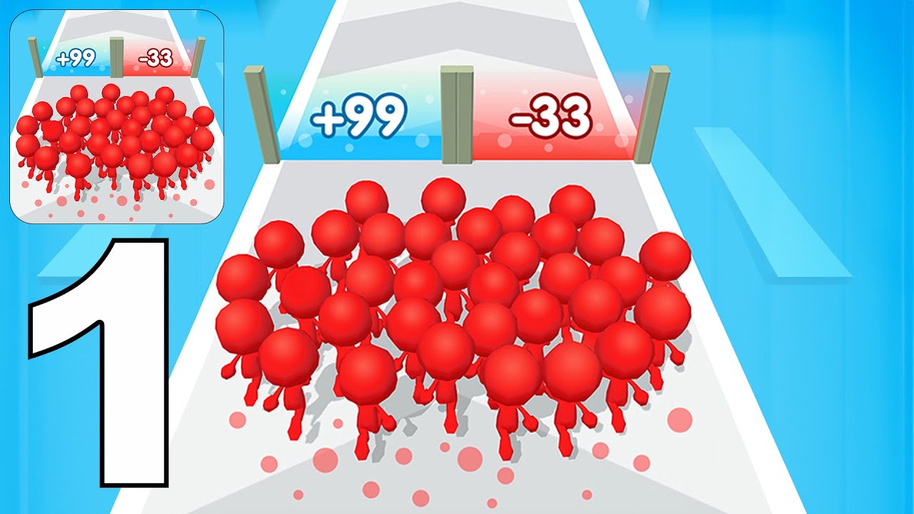 Count Stickman Run Master 3D: Levels 1-12 Gameplay - YouTube