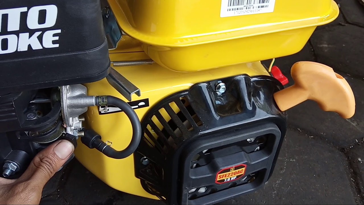 Engine firman 7hp auto choke - YouTube