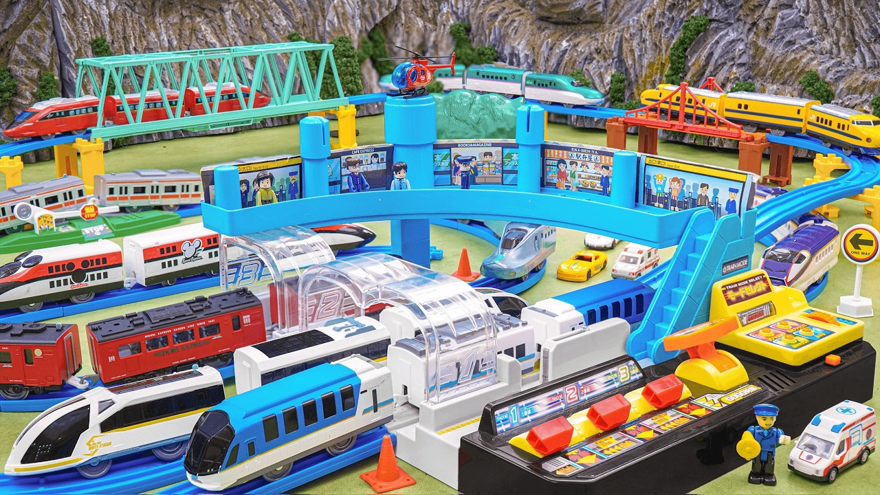 Plarail Shinkansen ☆ Construction of 3-lane Subway Control Center ...