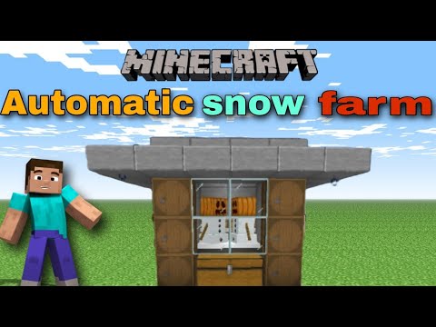 How to make automatic snow farm in Minecraft - YouTube