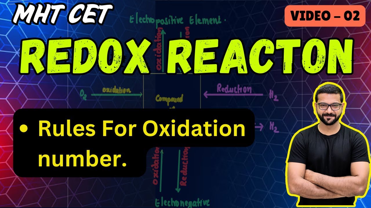 Redox reaction class 11 || MHT CET || rules of oxidation state - YouTube
