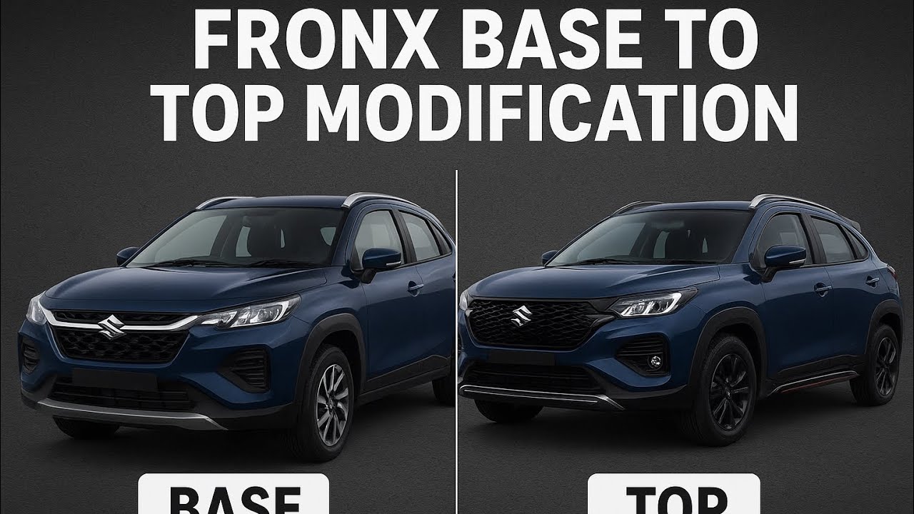 Maruti Fronx Base to Top Modification | Nexa OEM Accessories | Modified ...