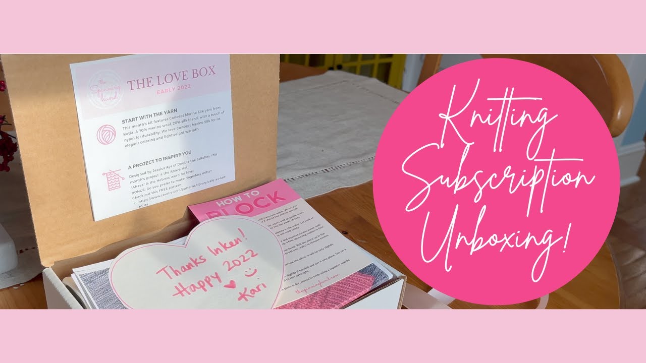 Unboxing Our Monthly Luxury Yarn Knitting Subscription Box | The ...