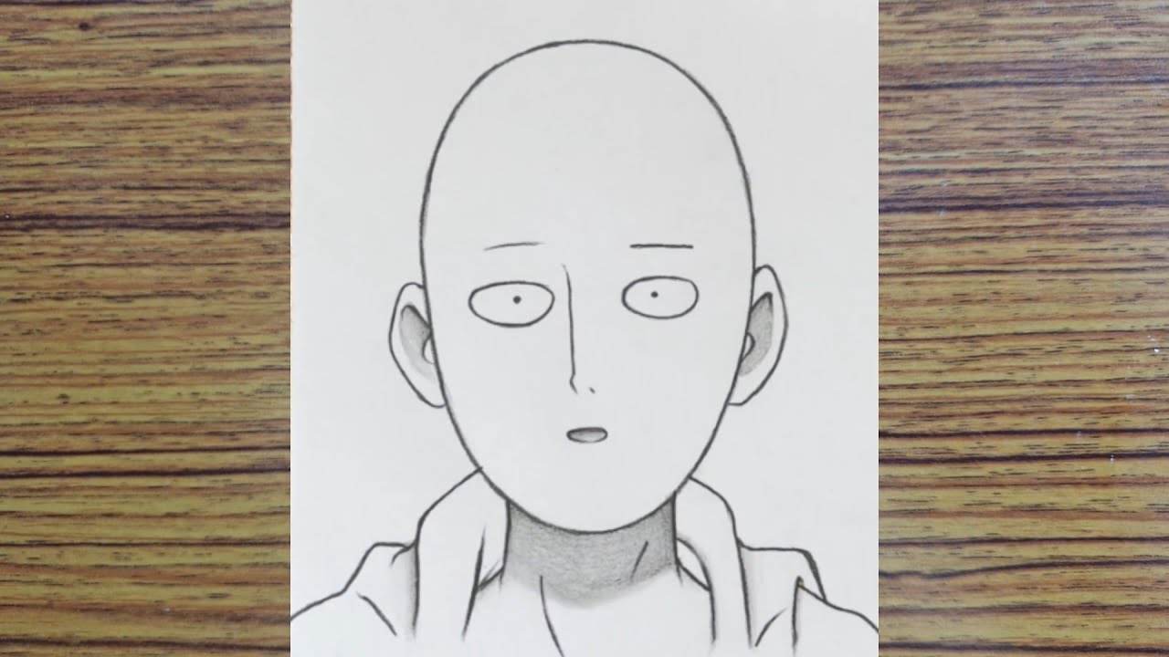 How To Draw Saitama From One Punch Man || Easy drawing for beginners ...