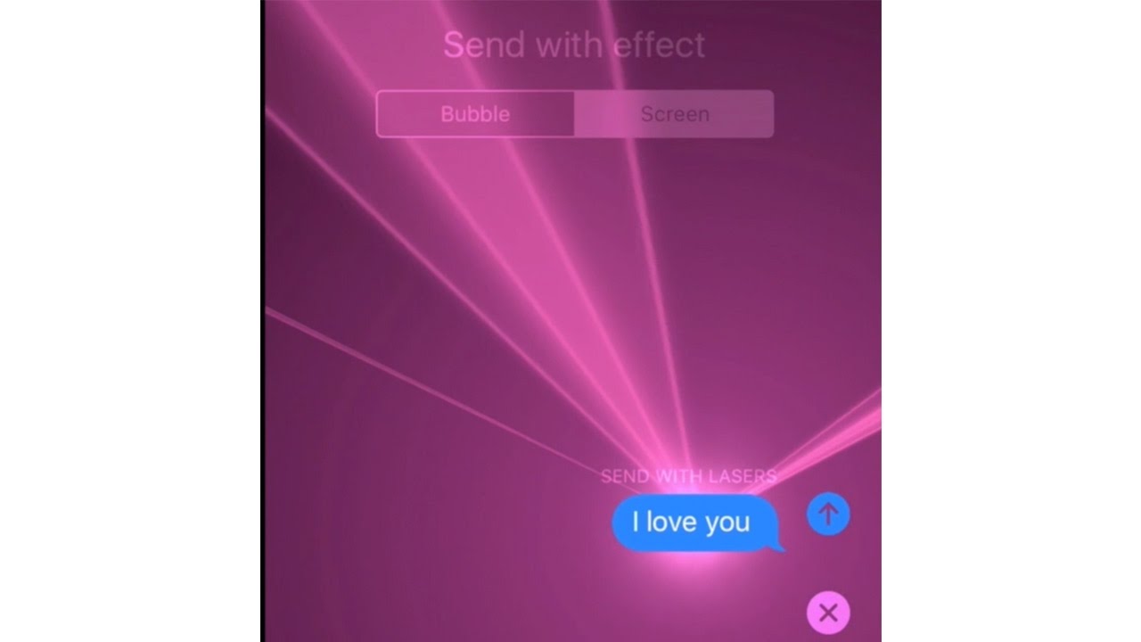 How to Send a Full Screen Image Effect on iPhone iPad iPod with iOS 10 ...
