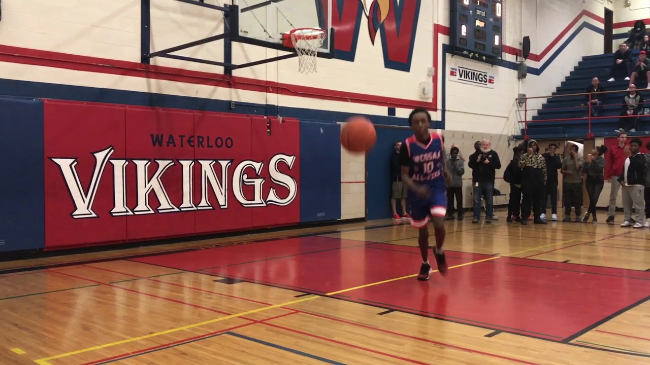 WCSSAA basketball slam dunk contest - YouTube