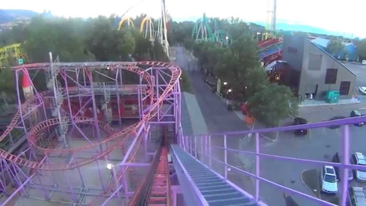 Spider on-ride backwards POV at Lagoon park - YouTube