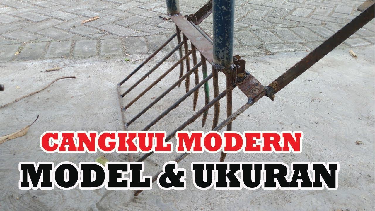 Cara membuat CANGKUL MODERN - ukuran detailnya - YouTube