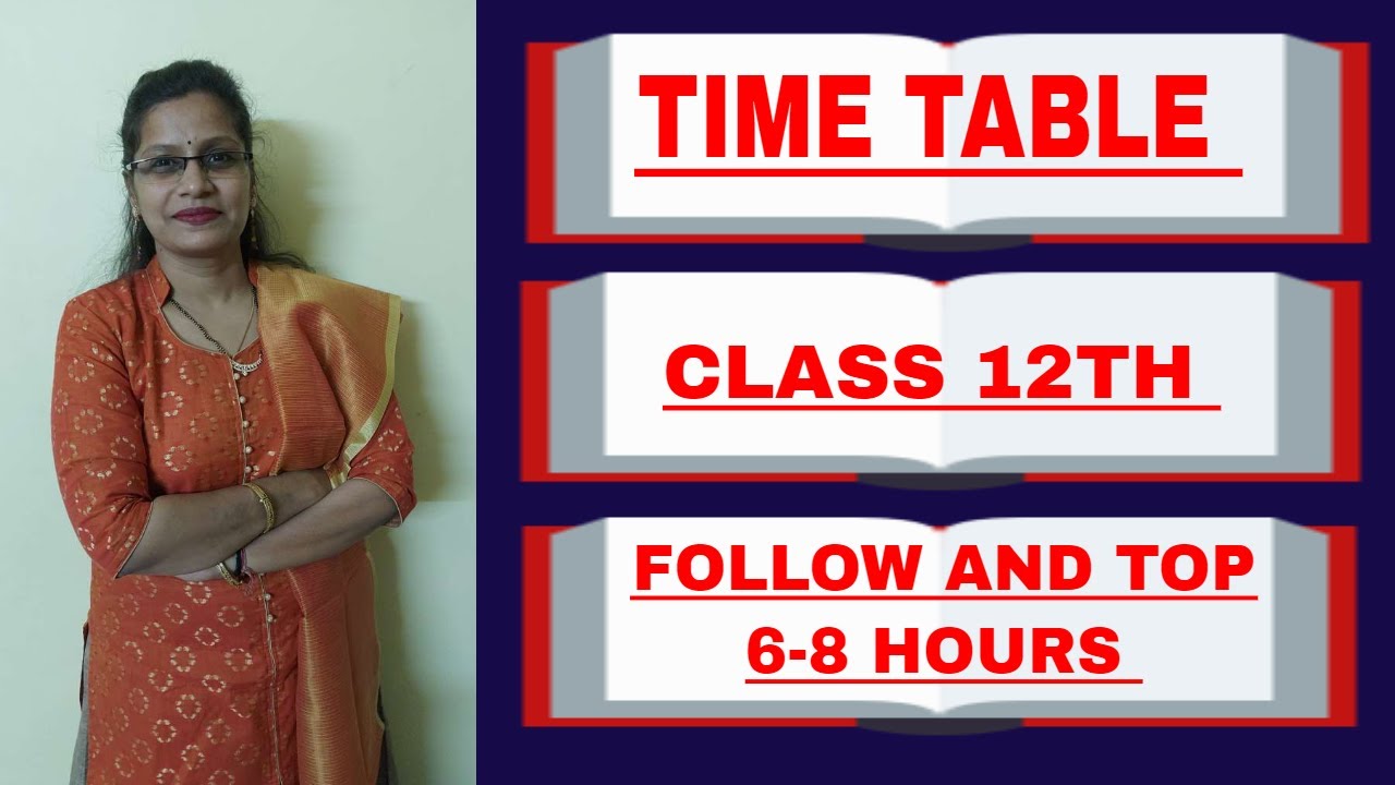Time table for class 12th | best tips - YouTube