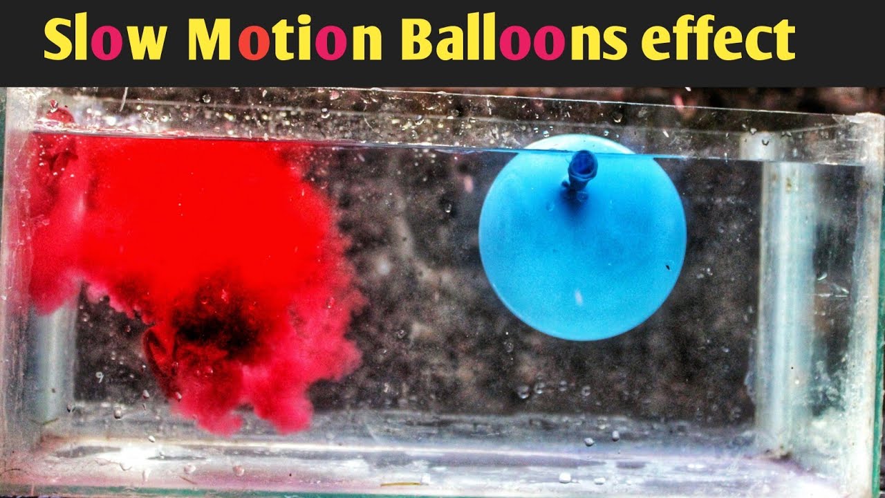 Experiment balloons under water slowmotion |ballooneffect|Awesome ...