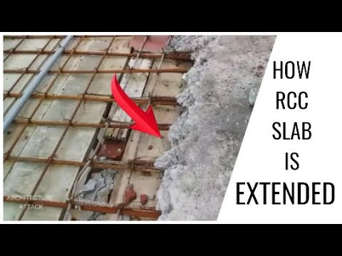 How Rcc Slab Is Extended | How Rcc slab is joint | Architecture Attack - YouTube