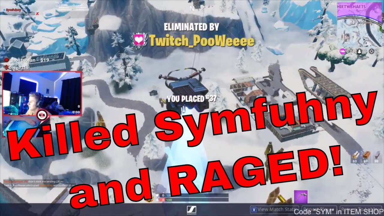 Killed Symfuhny and raged live stream - YouTube