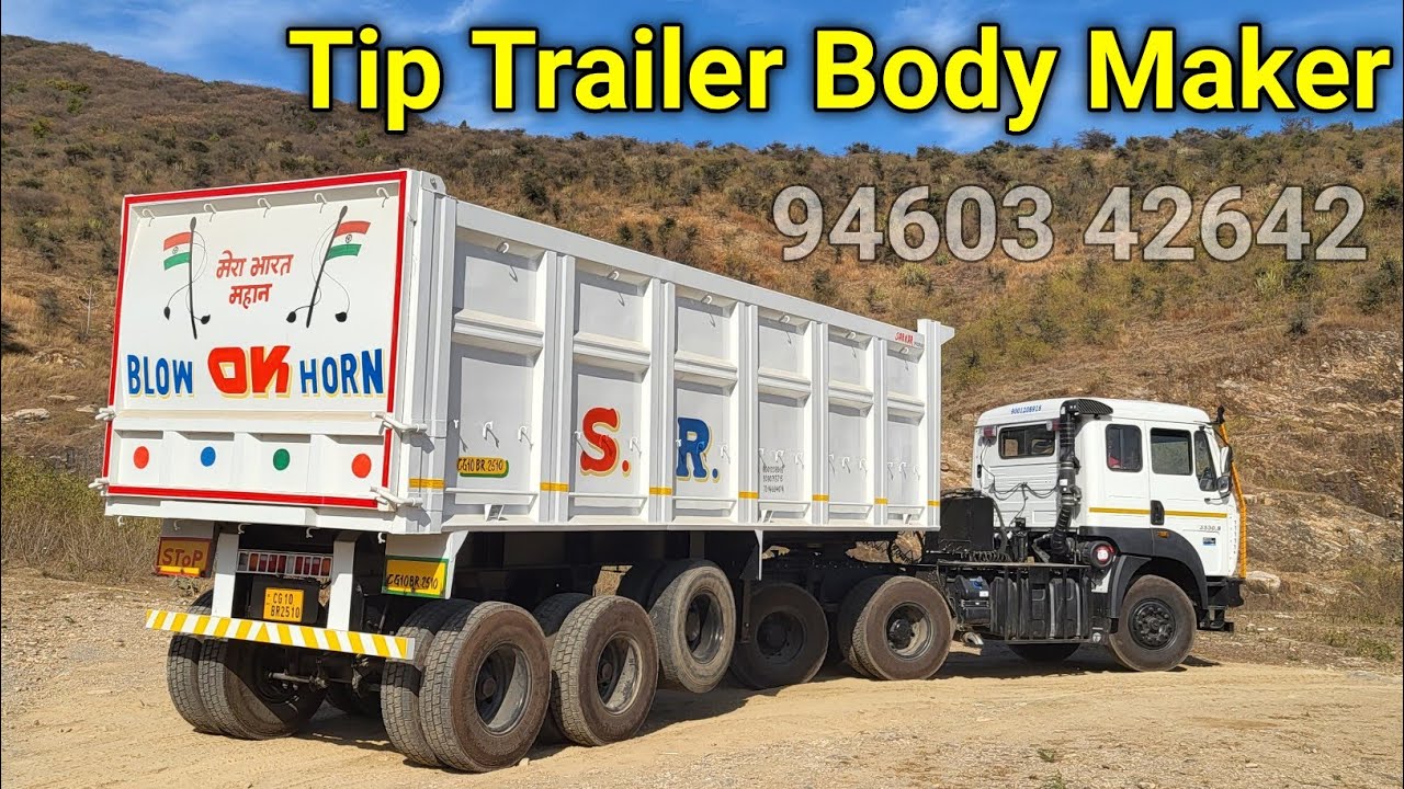 tip trailer body manufacturing price in india | trailer body making ...