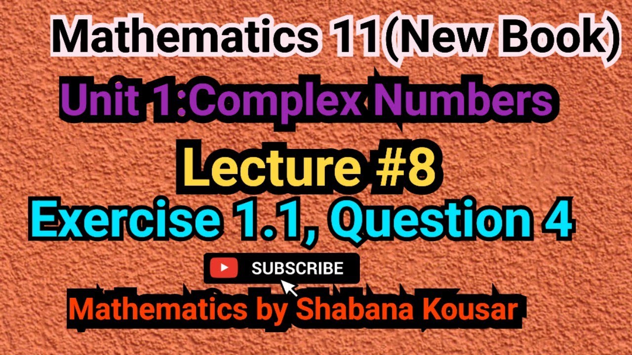 Exercise 1.1, Question 4|maths 11 new - YouTube