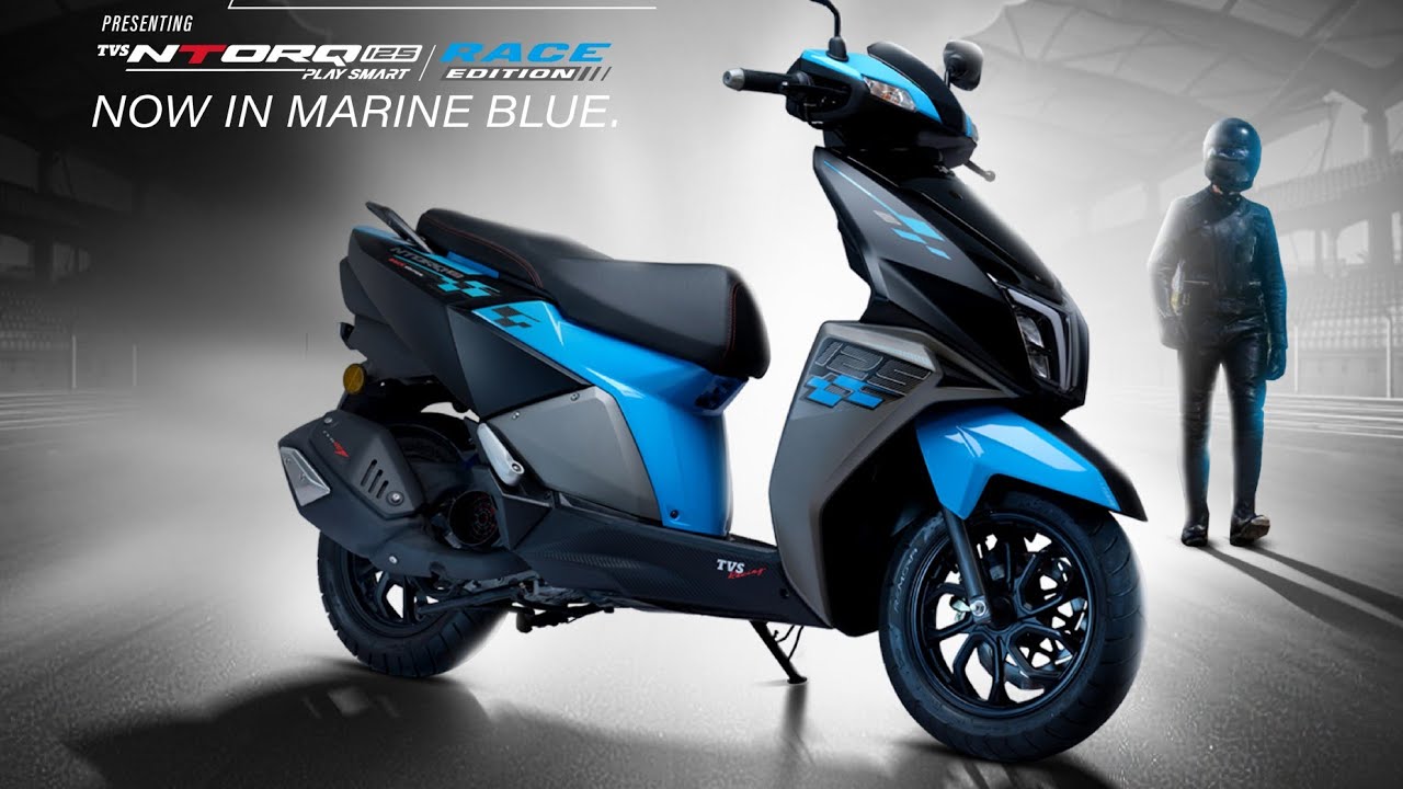 Tvs Ntorq 125 New Colour। Blue। Details। Specifications। - YouTube