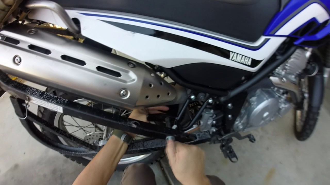 Yamaha XT250 Custom Rack and AR 500 Target Stand - YouTube