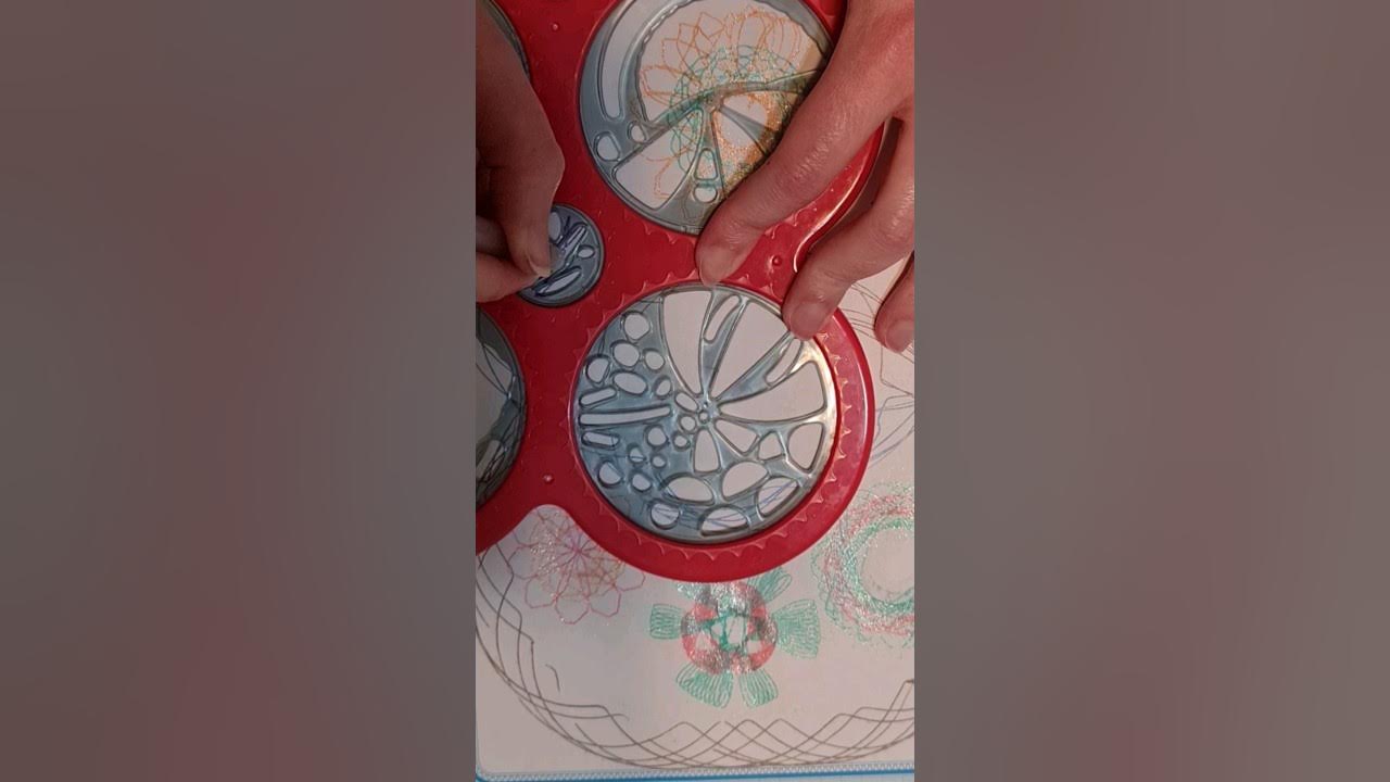 Massive Spirograph with custom overlayed gears, square core #art #spirograph #core - YouTube