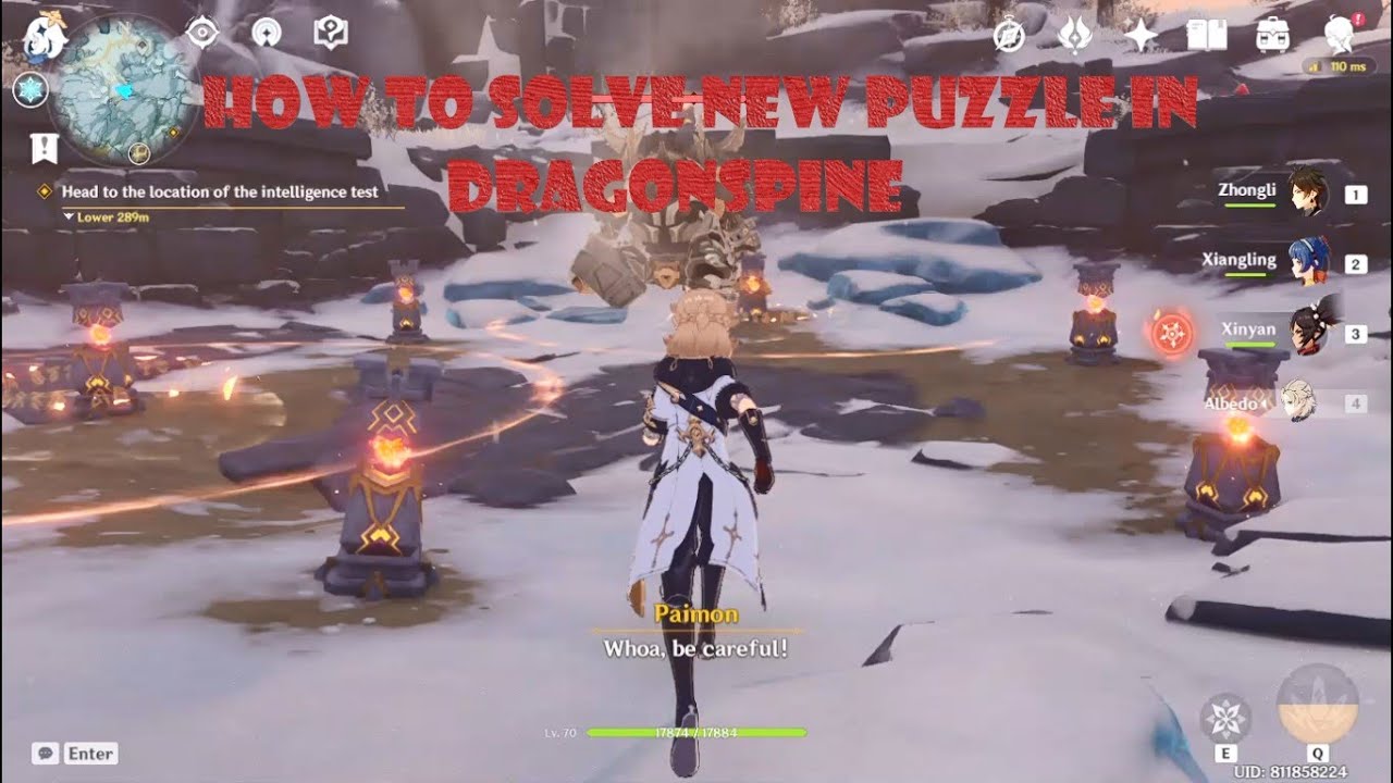 Solve New Puzzle in DragonSpine in Genshin Impact! - YouTube
