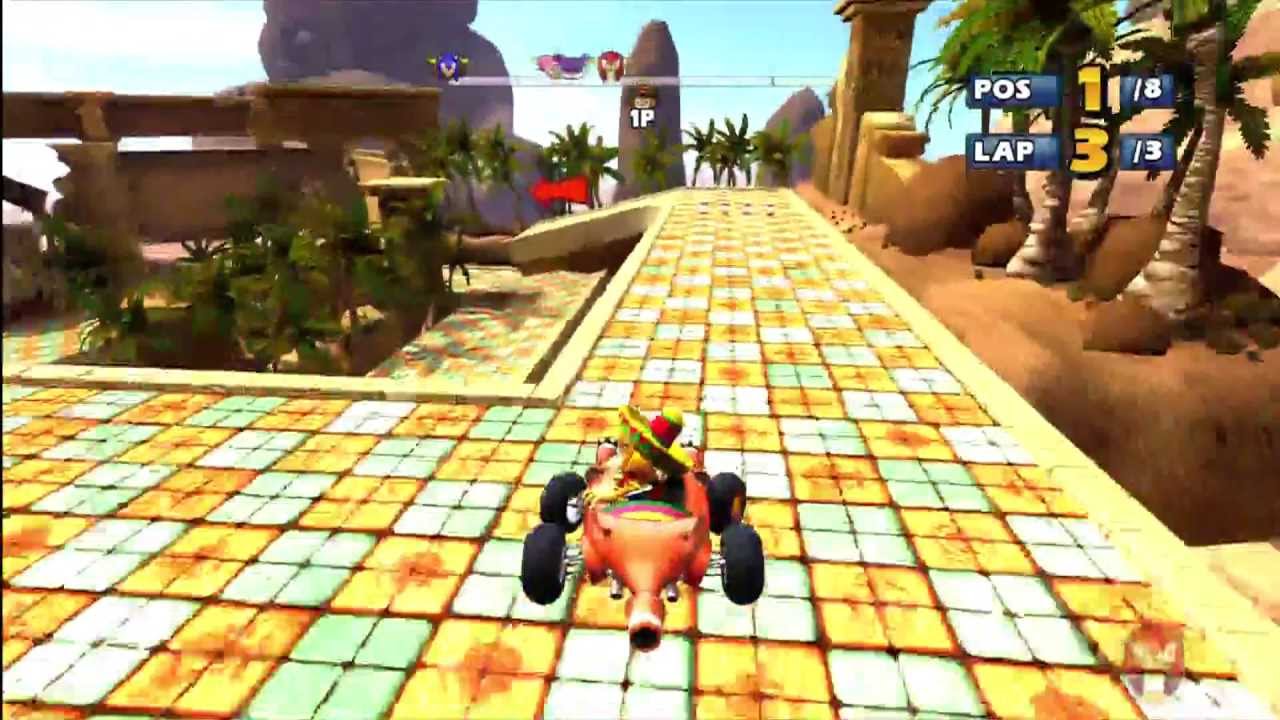 Sonic & SEGA All Stars Racing: Sandy Drifts [1080 HD] - YouTube