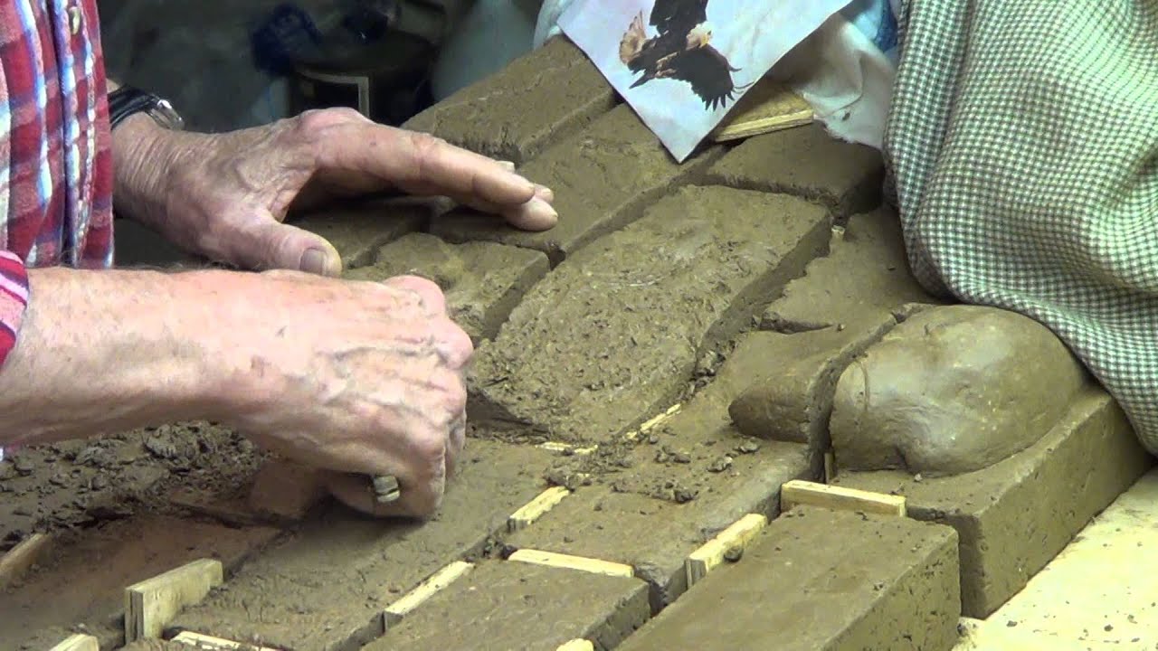 Brick Relief Sculpture -- Part 4 - Detailed Carving - YouTube