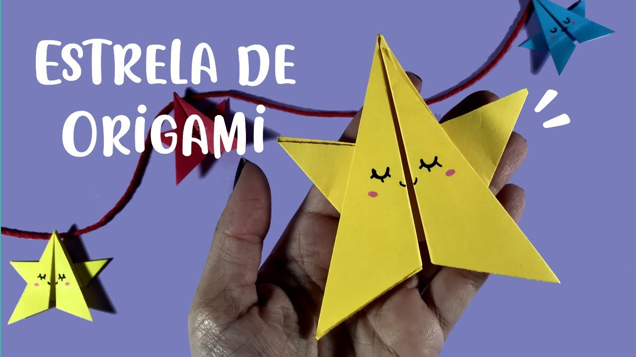 como fazer uma ESTRELA de ORIGAMI | cri4rt & crafts - YouTube