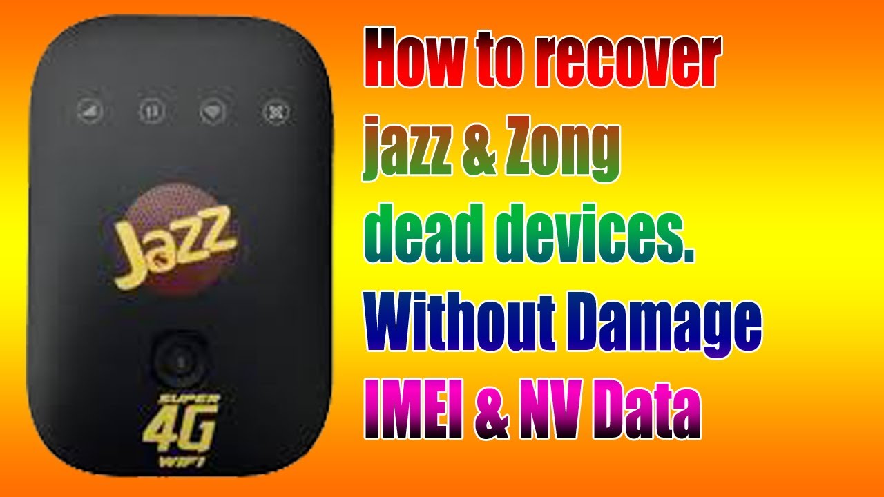 How to recover Jazz and Zong Dead Devices #Jazzmf673 - YouTube