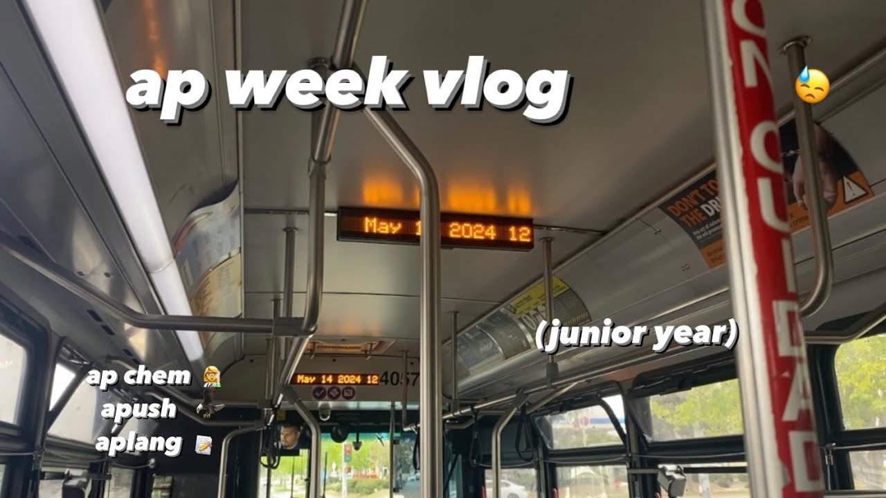 AP WEEK VLOG😵‍💫(junior year) l ap chem, apush, aplang - YouTube