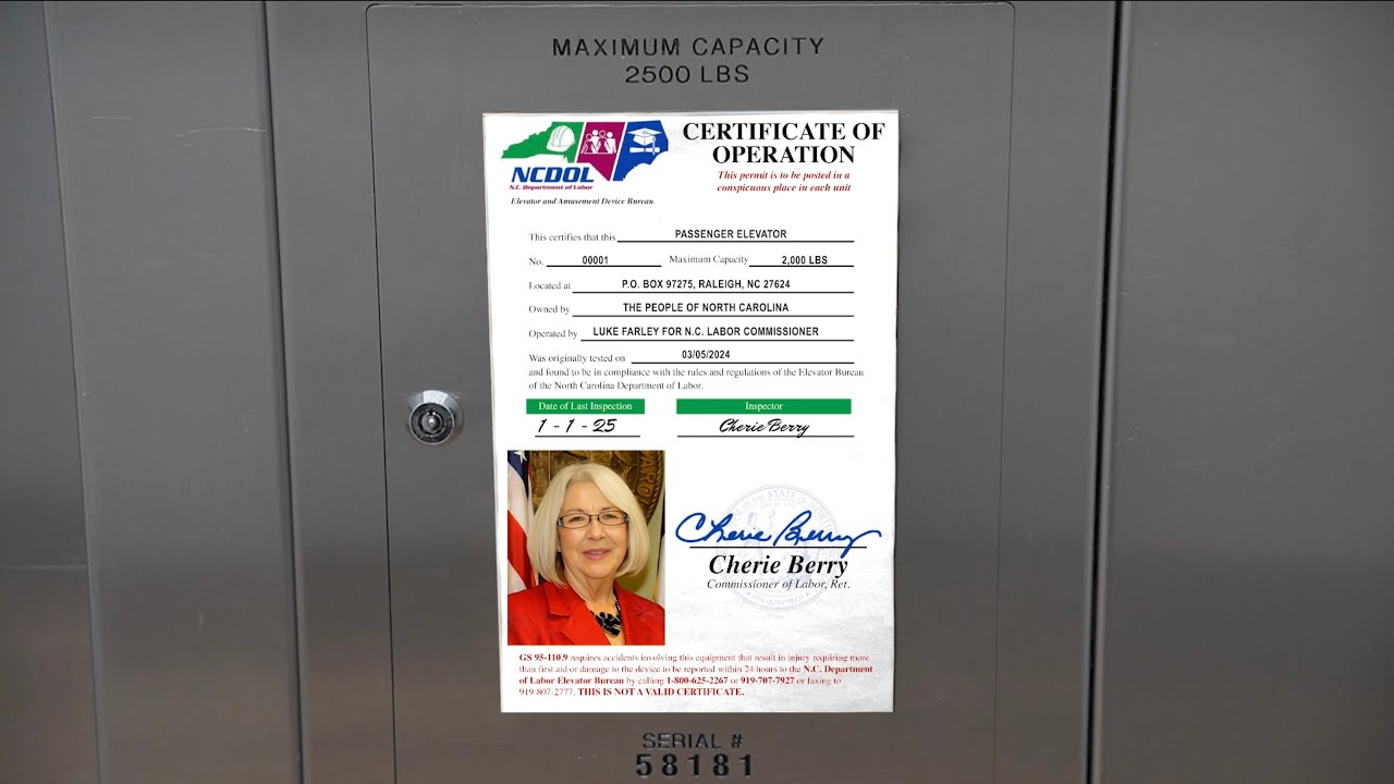 The Elevator Lady, Cherie Berry | Luke Farley for N.C. Labor ...