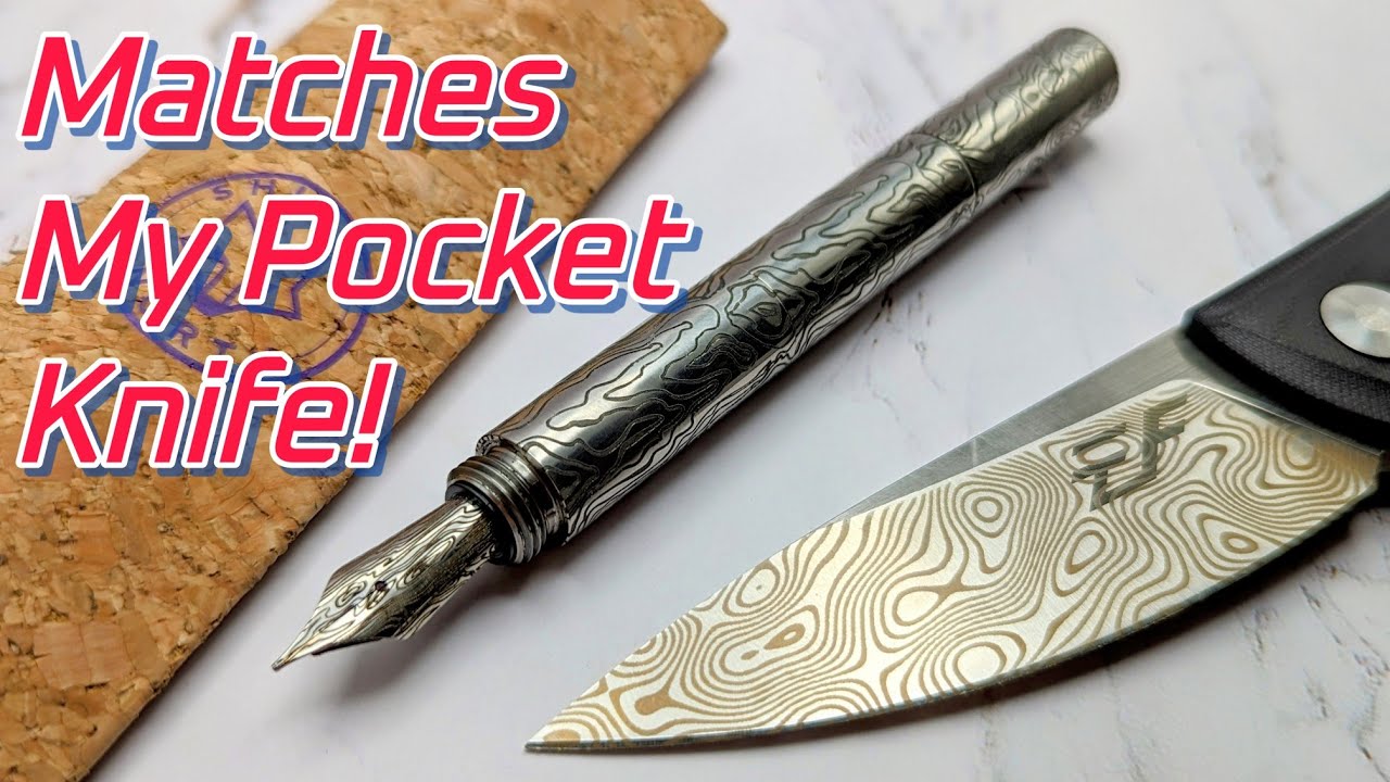Grippy Titanium Pocket Pen - Shibui North EDC Fountain Pen - YouTube
