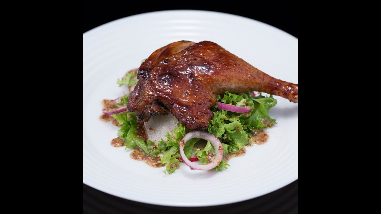 Roast Duck Leg with Fresh Salad - YouTube