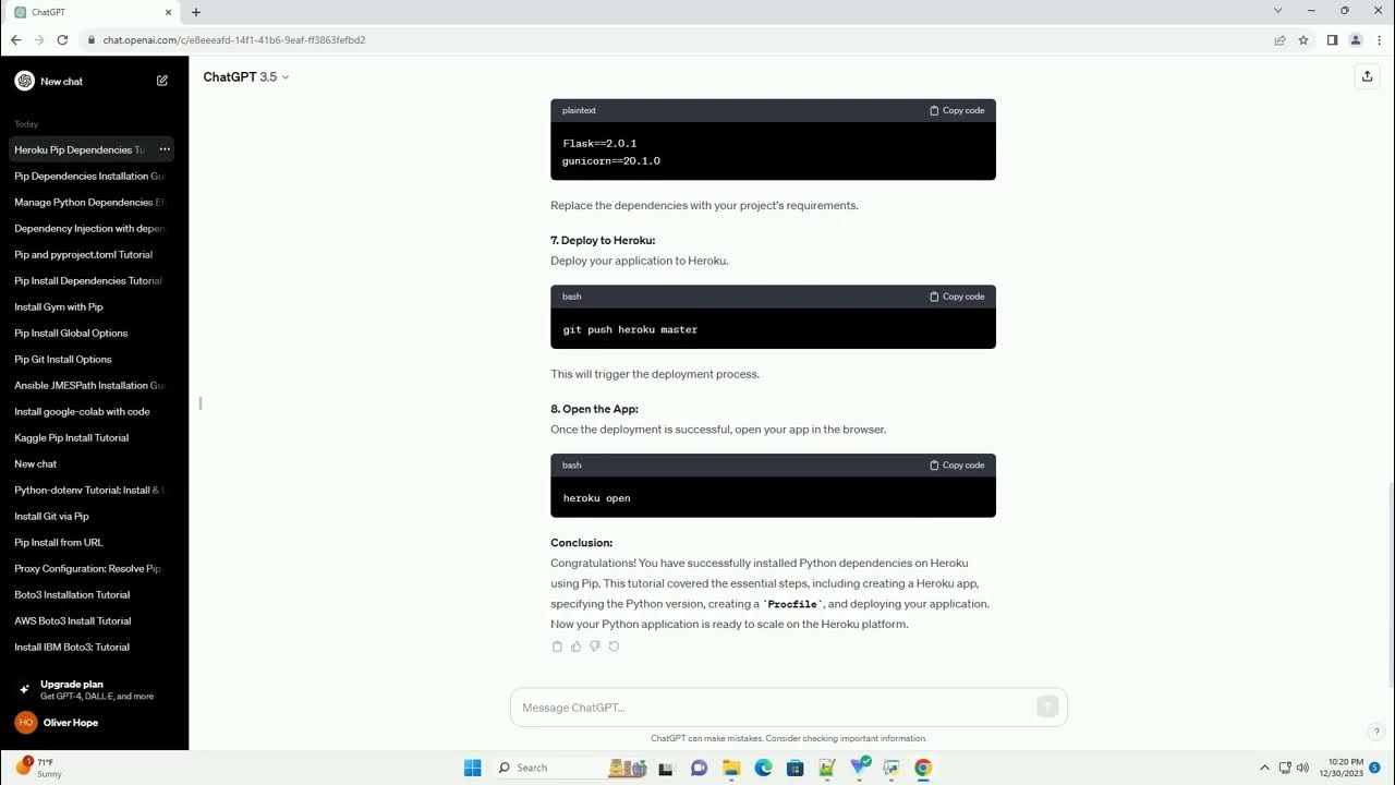 heroku install dependencies pip - YouTube