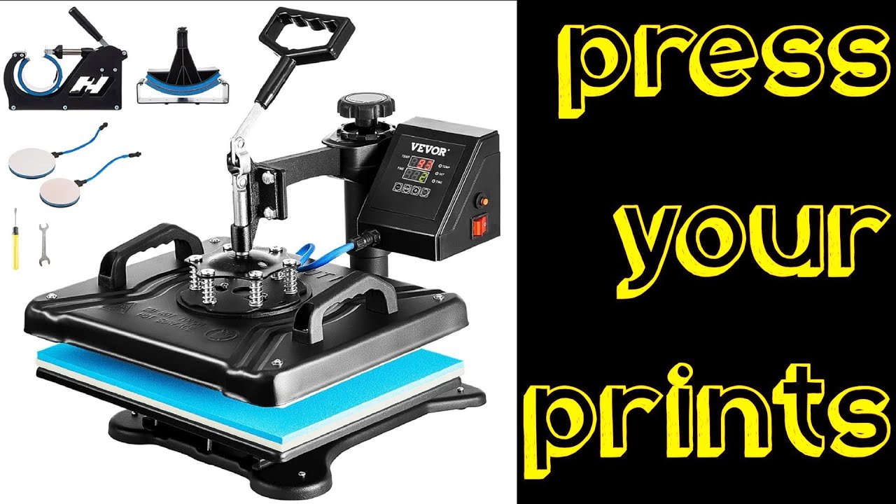Mounting Prints With the VEVOR 5-in-1 Press - YouTube