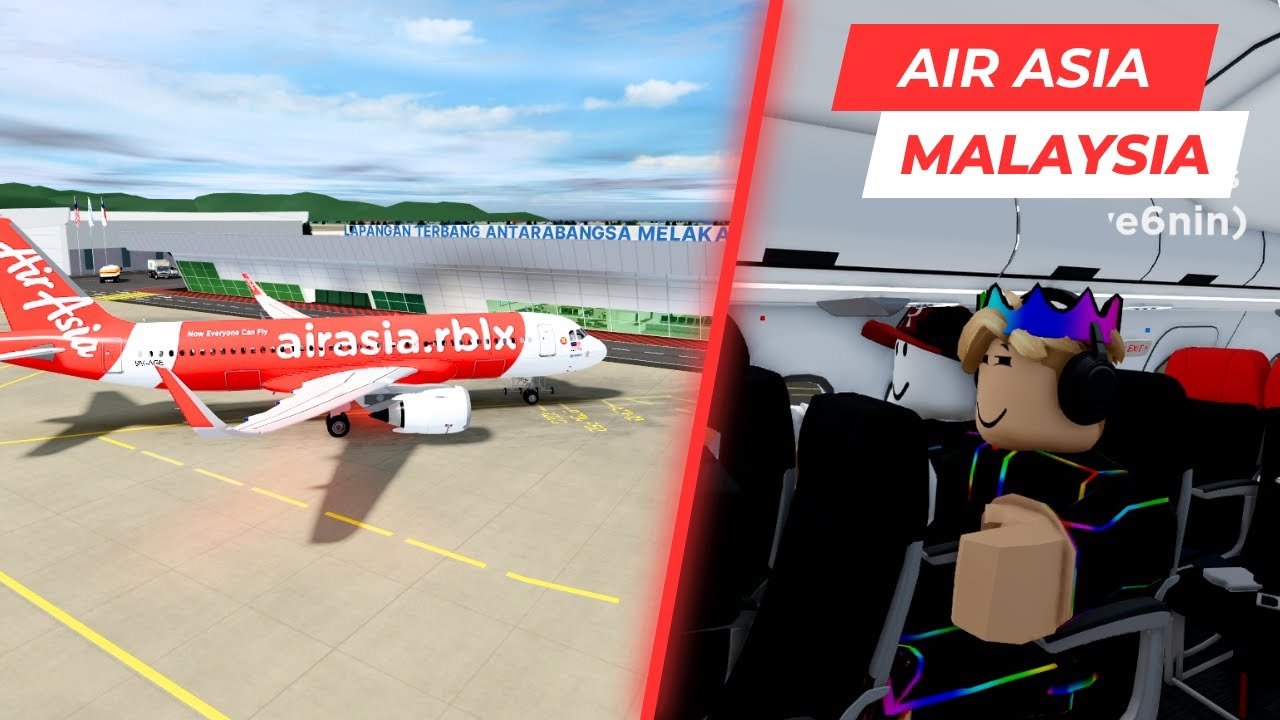 ROBLOX Airline Flight Review | Air Asia Malaysia | Airbus A320 ...