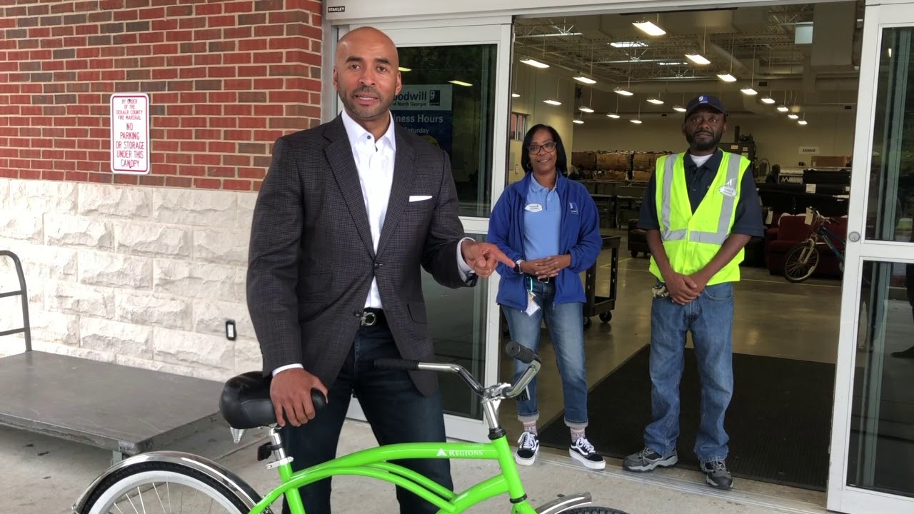 Keith Parker Kicks off Goodwill Donation Challenge - YouTube