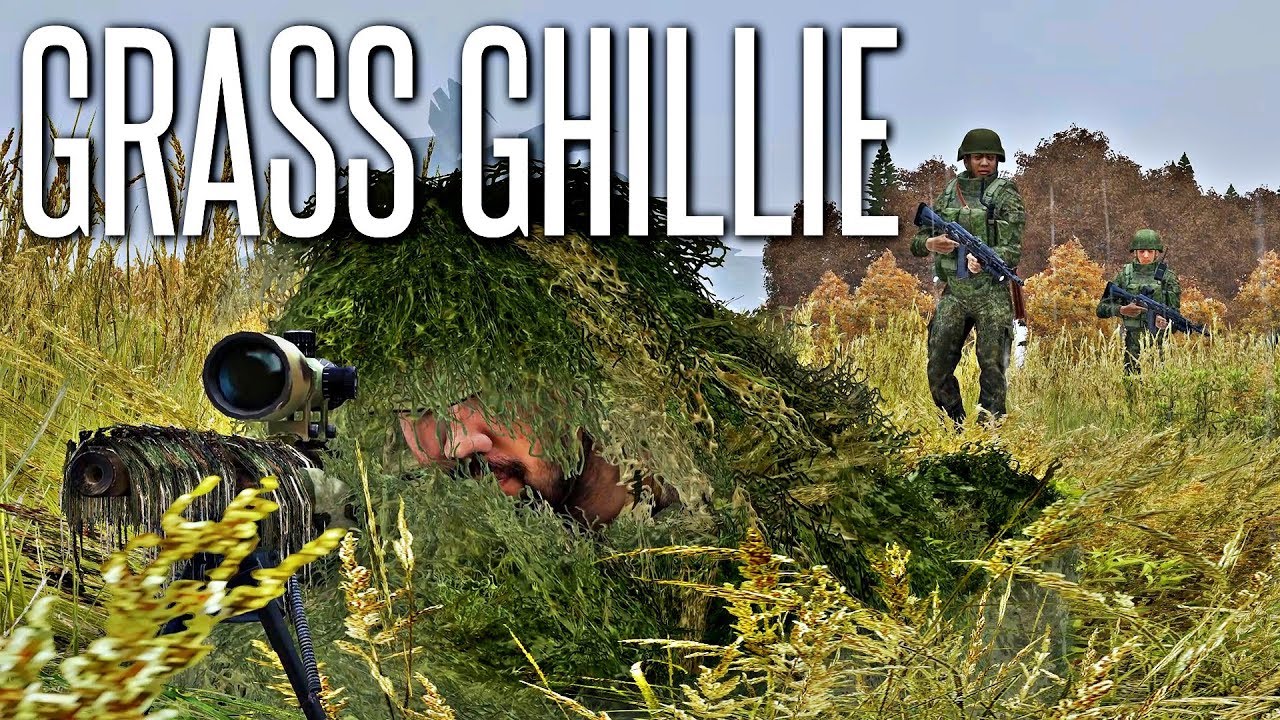 ALMOST STEPPED ON - ArmA 3 Grass Ghillie Gameplay - YouTube