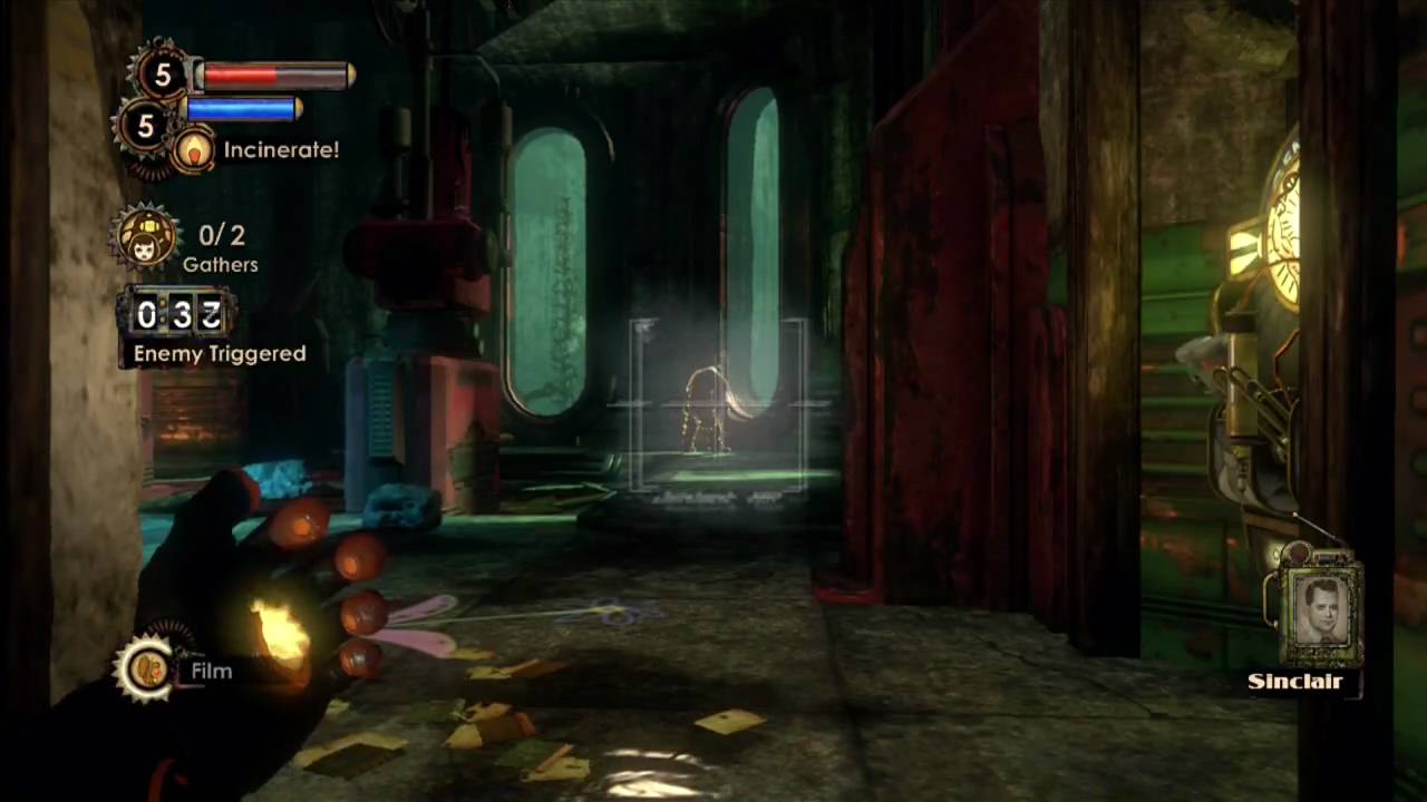 Bio Shock 2; big daddy fight - YouTube