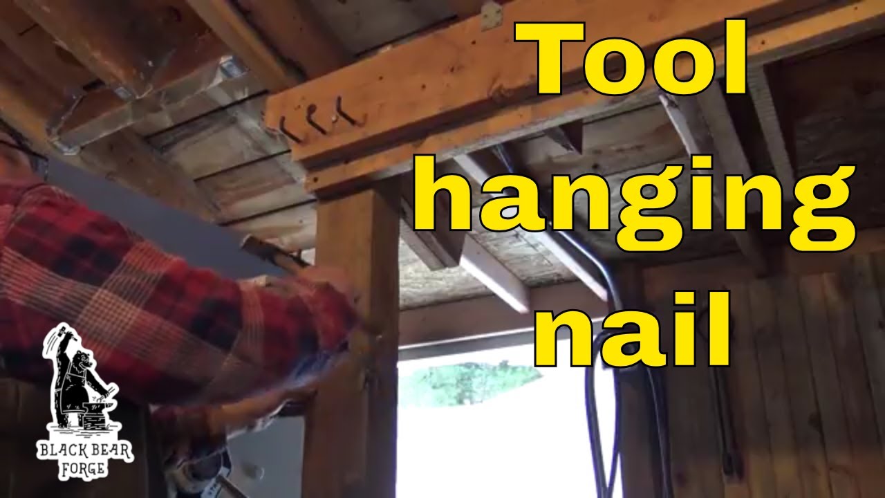 Tool hanging spike - blacksmithing for beginners - YouTube