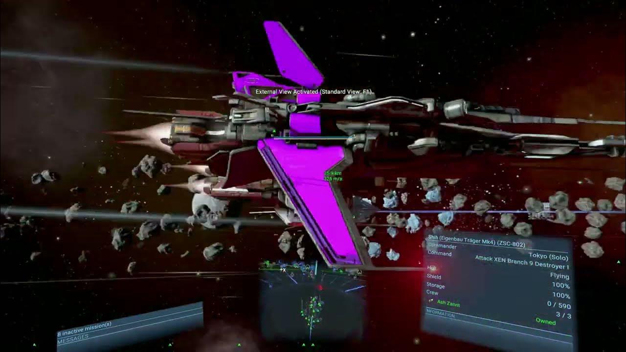 X4 Foundations: How many non missile Shih Mk4 against Xenon I ?? - YouTube