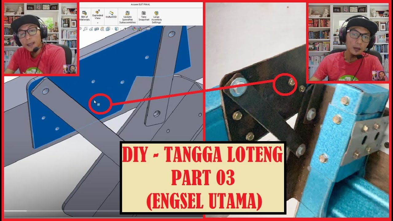 DIY - TANGGA LOTENG PART 3 (ENGSEL UTAMA) - YouTube