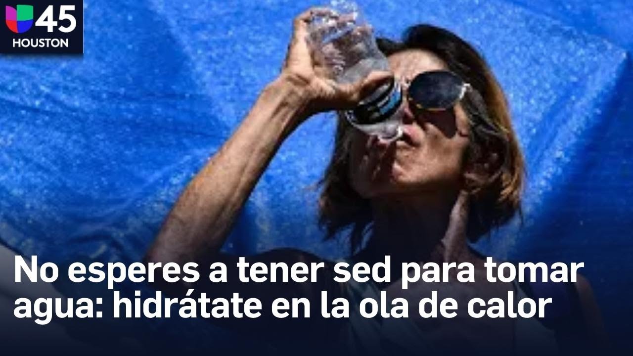 No esperes a tener sed para tomar agua: por qué es importante ...